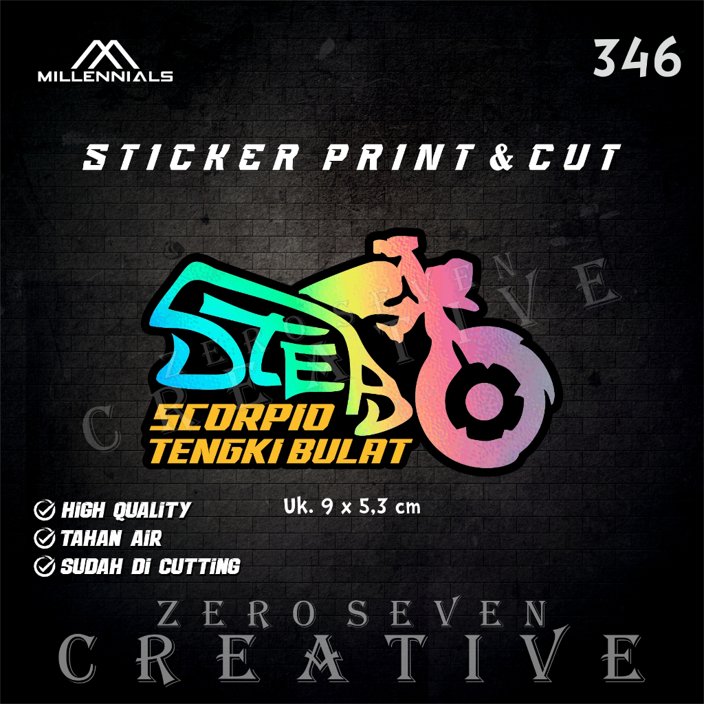 Jual STIKER STEBO (SCORPIO TENGKI BULAT) HOLOGRAM / STIKER MOTOR ...