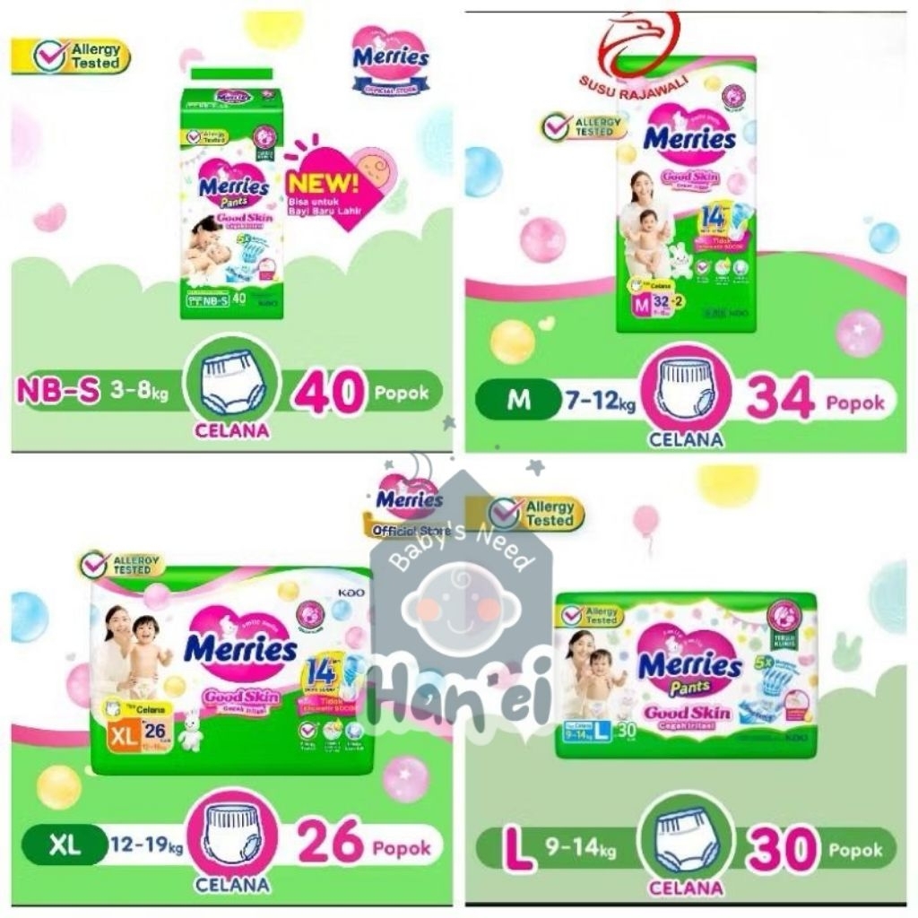 Jual Merries Good Skin Pants NB-S40/M34/L30/XL26 | Shopee Indonesia