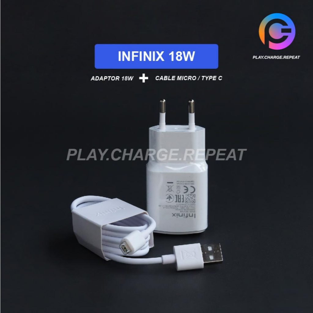 Jual CHARGER INFINIX 18W ORIGINAL 100% FAST CHARGING MICRO / TYPE-C ...