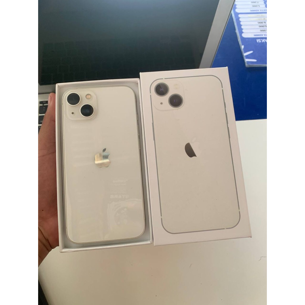 Jual iPhone 13 256gb Warna Starlight ( Putih ) Second Resmi Indonesia ...