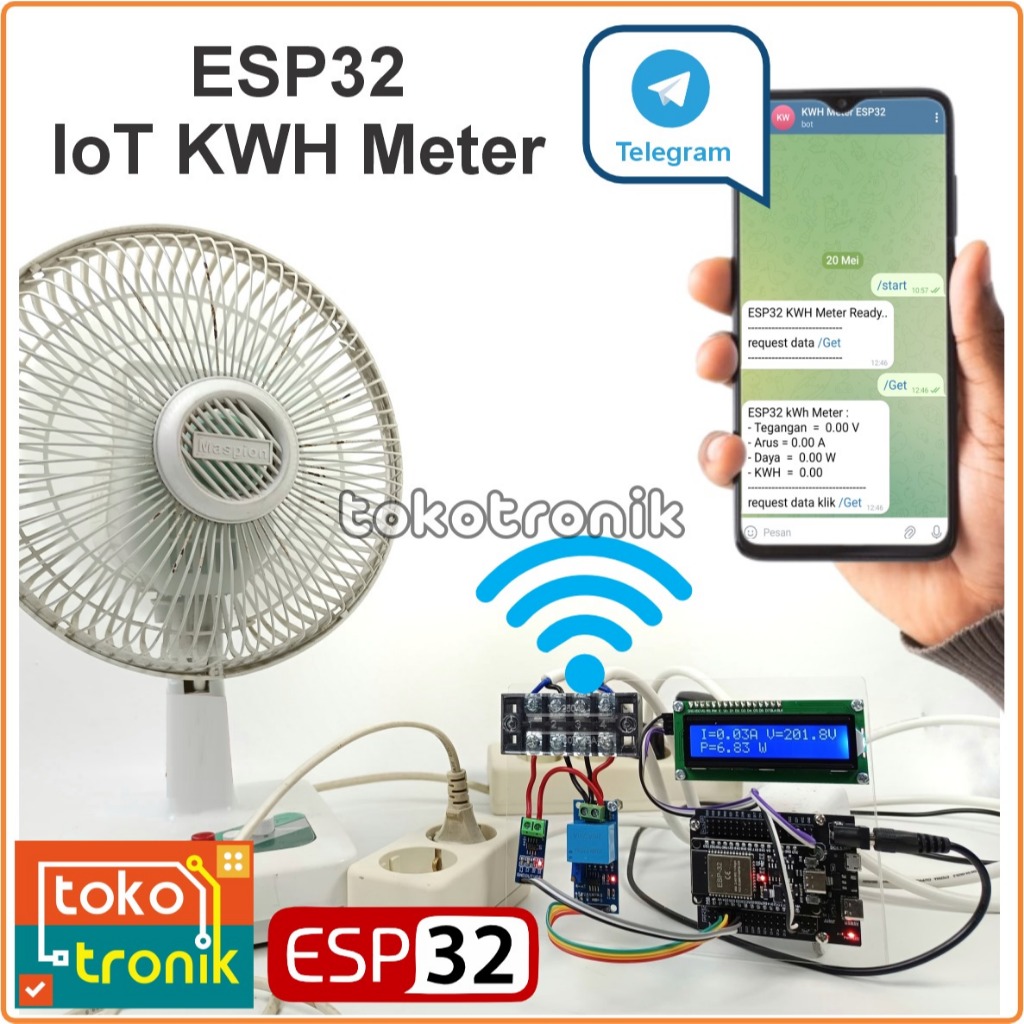 Jual ESP32 Smart KWH Meter - Starter IoT ESP32 Smart Energy Meter ...