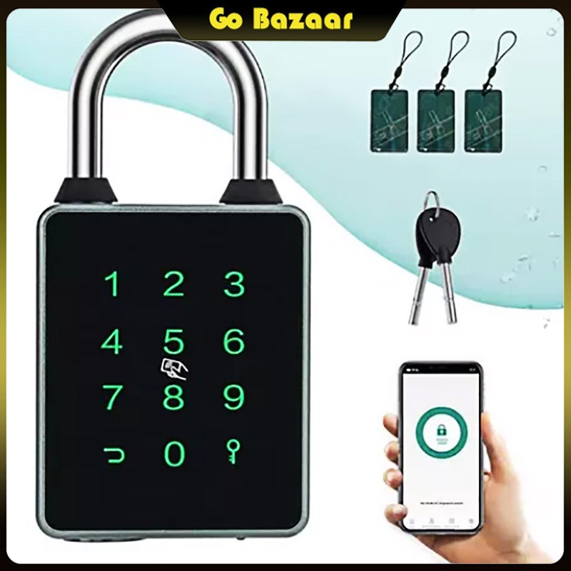Jual Gembok Sandi Angka Gembok Padlock Password Key Card App 5 in 1 ...
