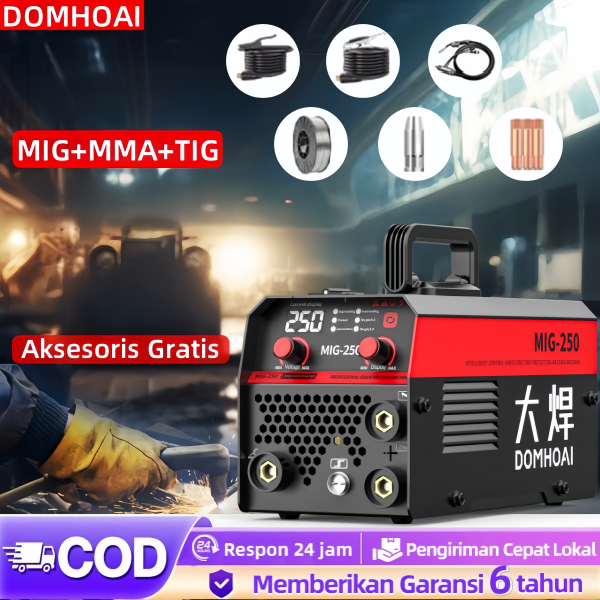 Jual DOMHOAI Mesin Las MIG-250 Inverter 450 Watt - Mesin Las Listrik ...