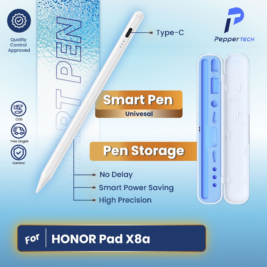 Jual PEPPERTECH - Smart Stylus Pencil for Honor Pad X8a WiFi Bluetooth ...