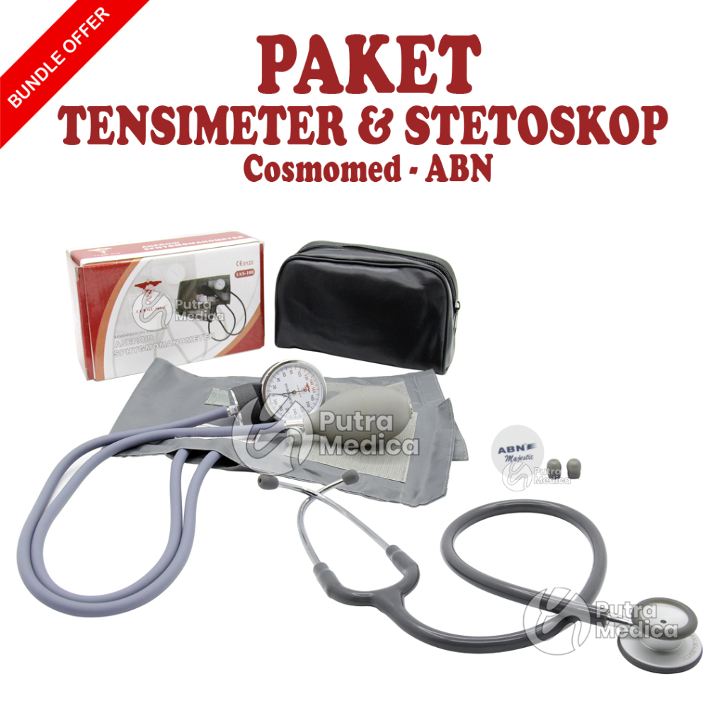 Jual ⚡️PAKET HEMAT⚡ Cosmomed Tensimeter Aneroid & ABN Stetoskop Dewasa ...