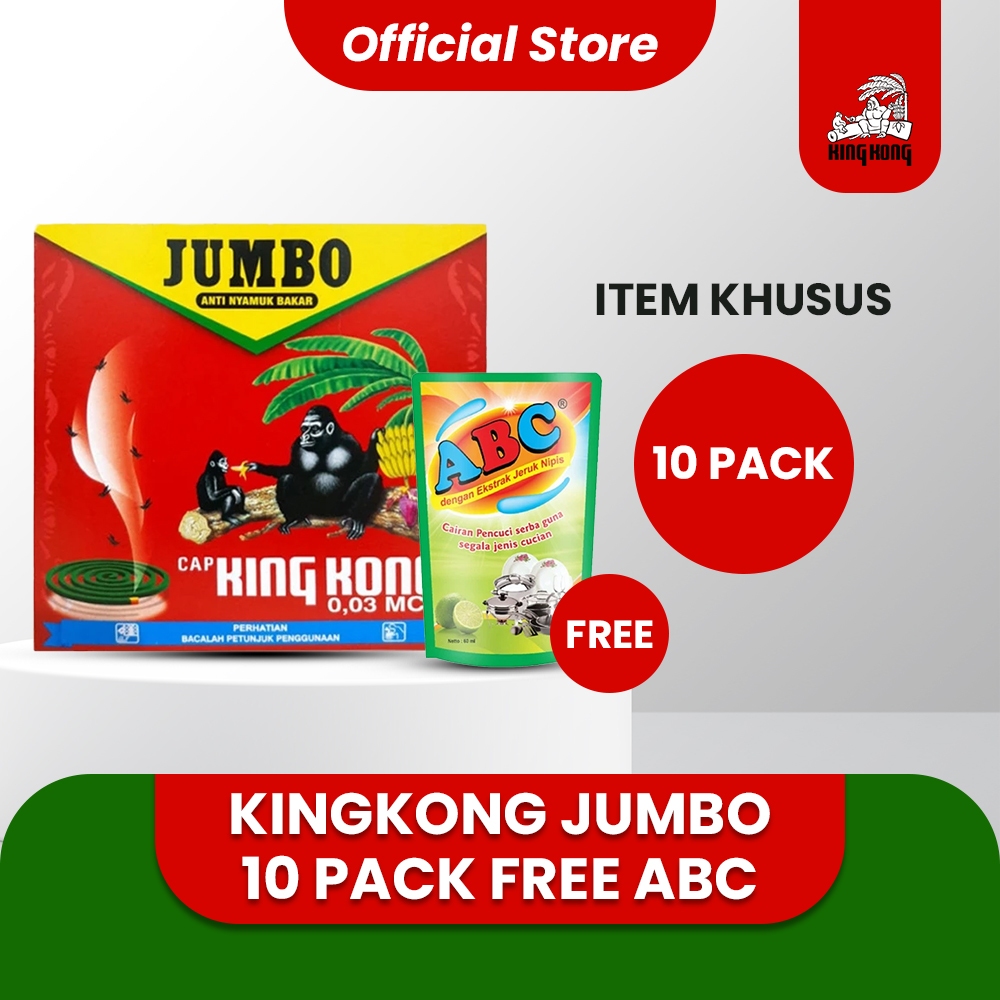 Jual Kingkong - Promo Paket Item Khusus - Obat Nyamuk Bakar Kingkong Jumbo 10 Pack | Shopee ...
