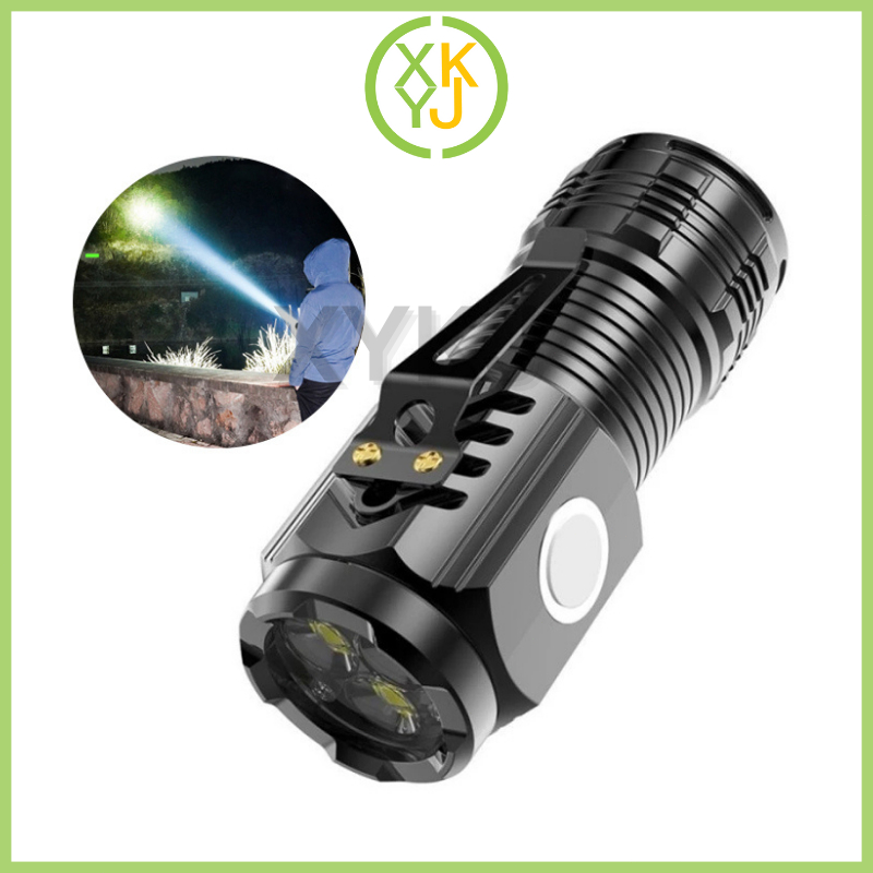 Jual XYKJ Senter Mini LED 3 Mata / Senter Mini Anti Air Super Terang ...
