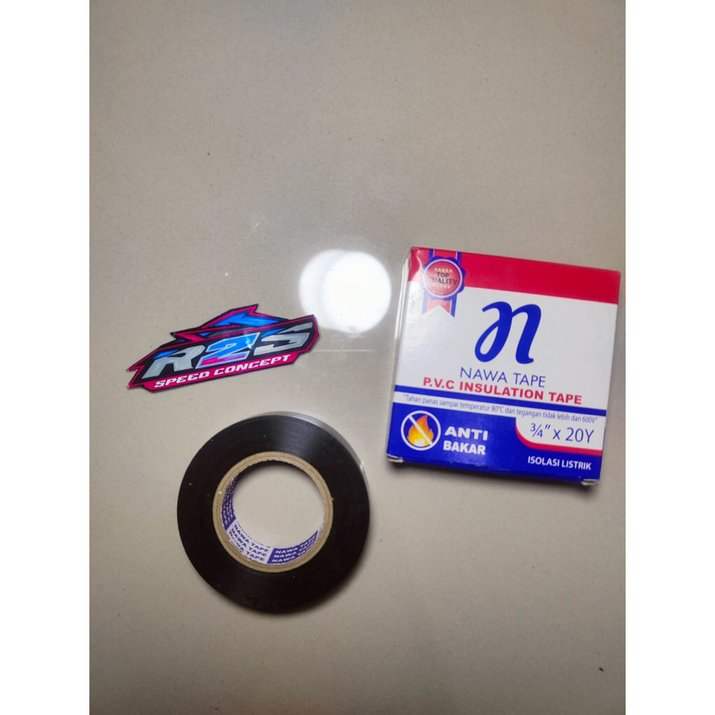 Jual Isolasi Listrik/Solatip listrik Nawa Tape 3/4 inch | Shopee Indonesia