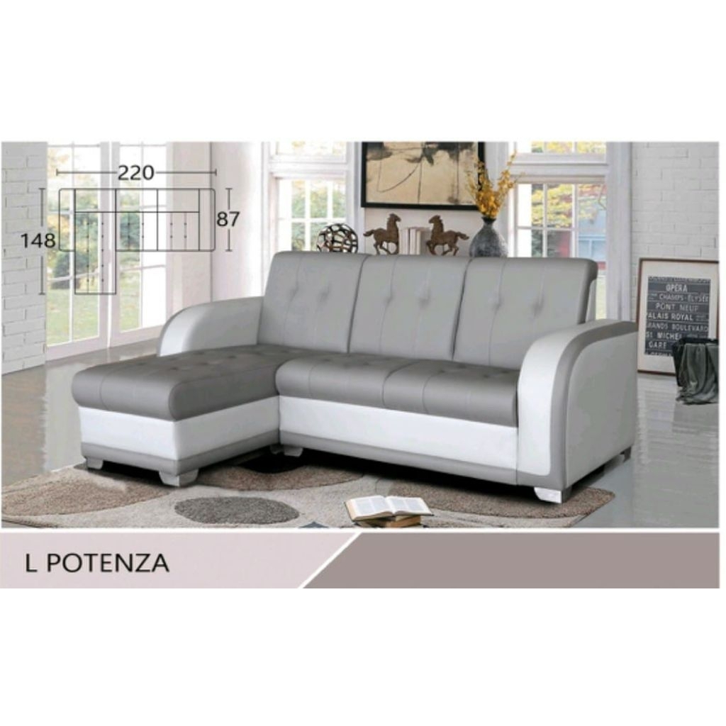 Jual MODIS Sofa Bed L-Potenza - Garansi 5 Tahun - 220cm x 148 cm ...