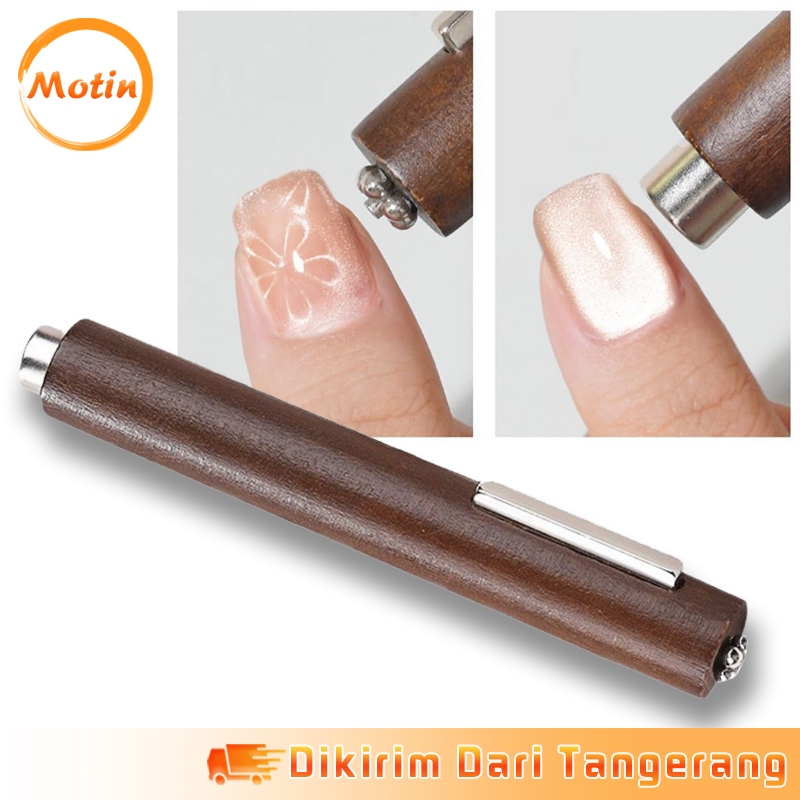 Jual 3in1 Magnet Kayu Cat Eye Wooden Magnet Stick Kayu Cateye Nail Art ...