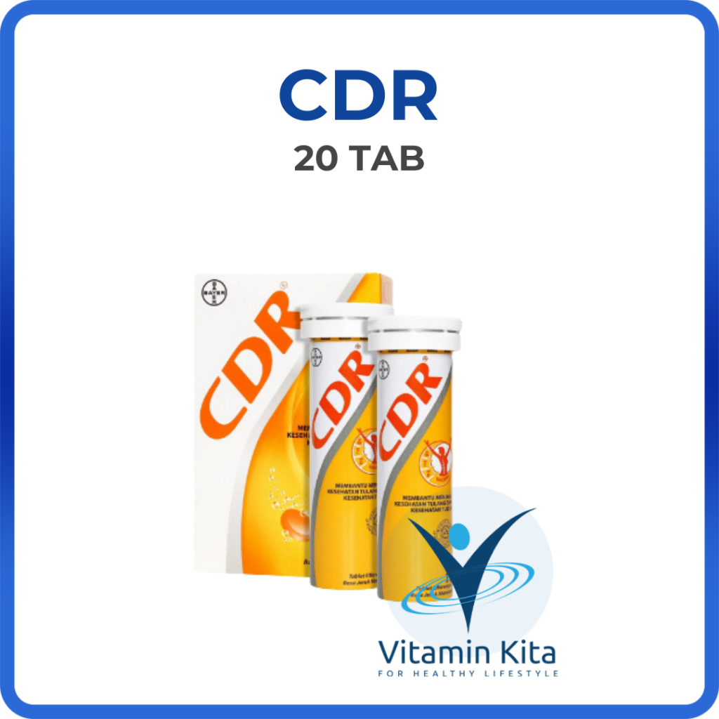Jual CDR EFFERVESCENT - 20 TABLET | VITAMIN D | Shopee Indonesia