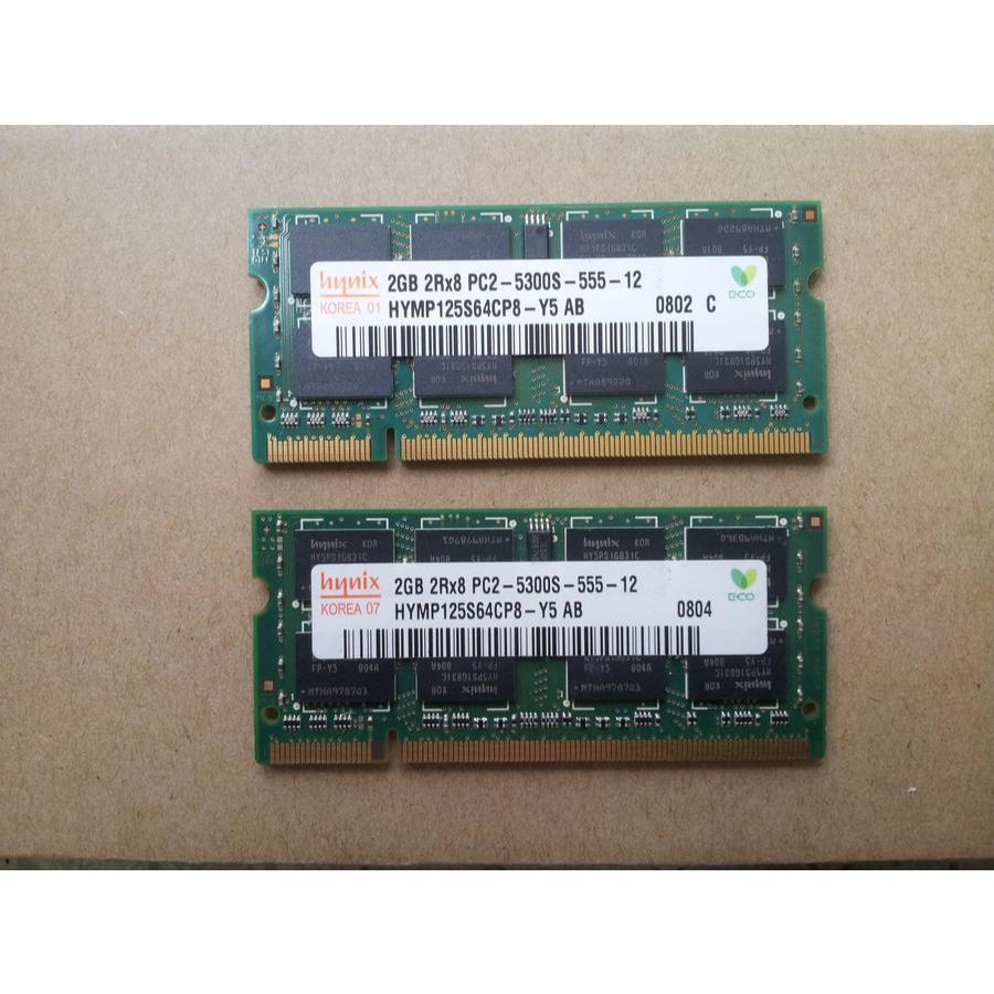 Jual Memory RAM Laptop SODIMM DDR2 - 4GB (2GBx2buah) Hynix, PC5300 ...
