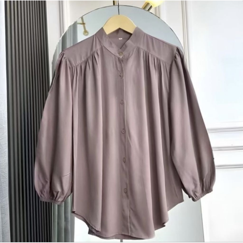 Jual Kemeja amena rayon wanita model kekinian terbaru | Shopee Indonesia