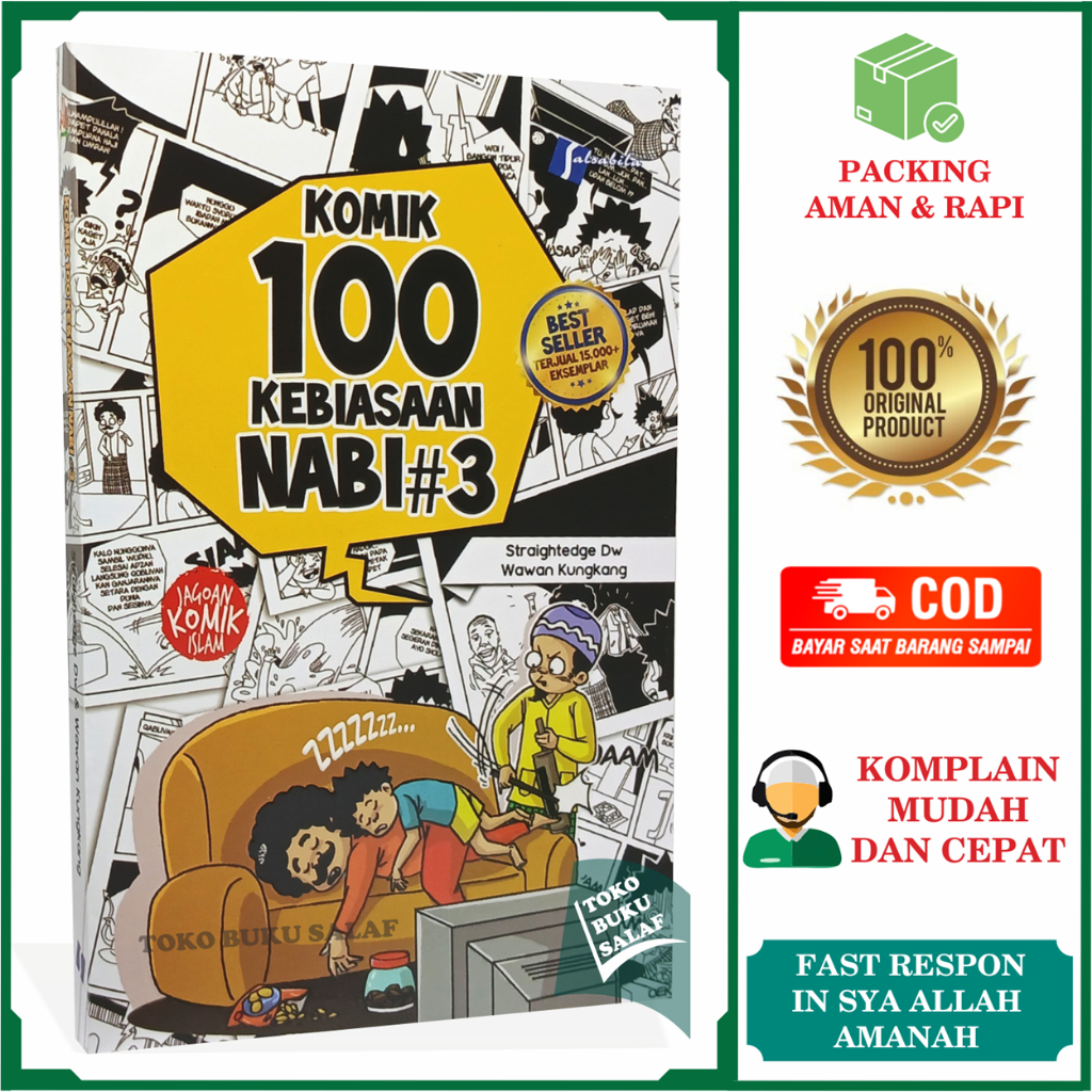 Jual Komik 100 Kebiasaan Nabi Jilid 3 ORIGINAL Karya Wawan Kungkang ...
