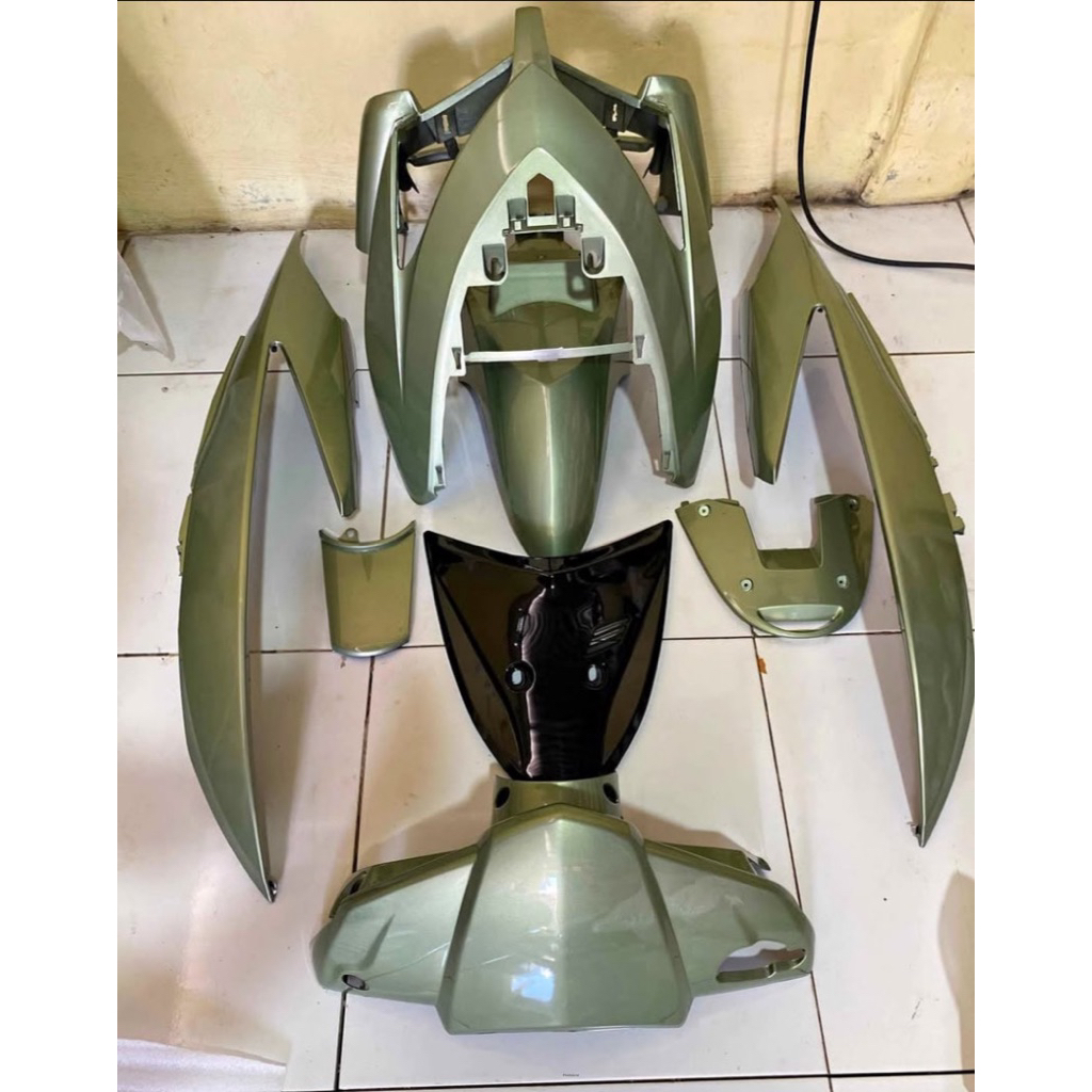 Jual Cover full sett body halus vario 110 cw karbu warna milenium jade ...