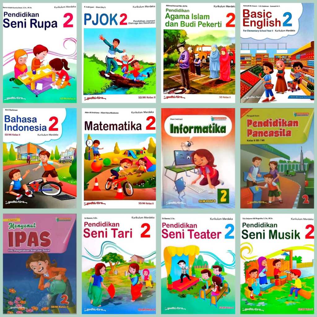 Jual Buku paket kelas 2 SD/MI Kurikulum Merdeka Yudhistira | Shopee Indonesia