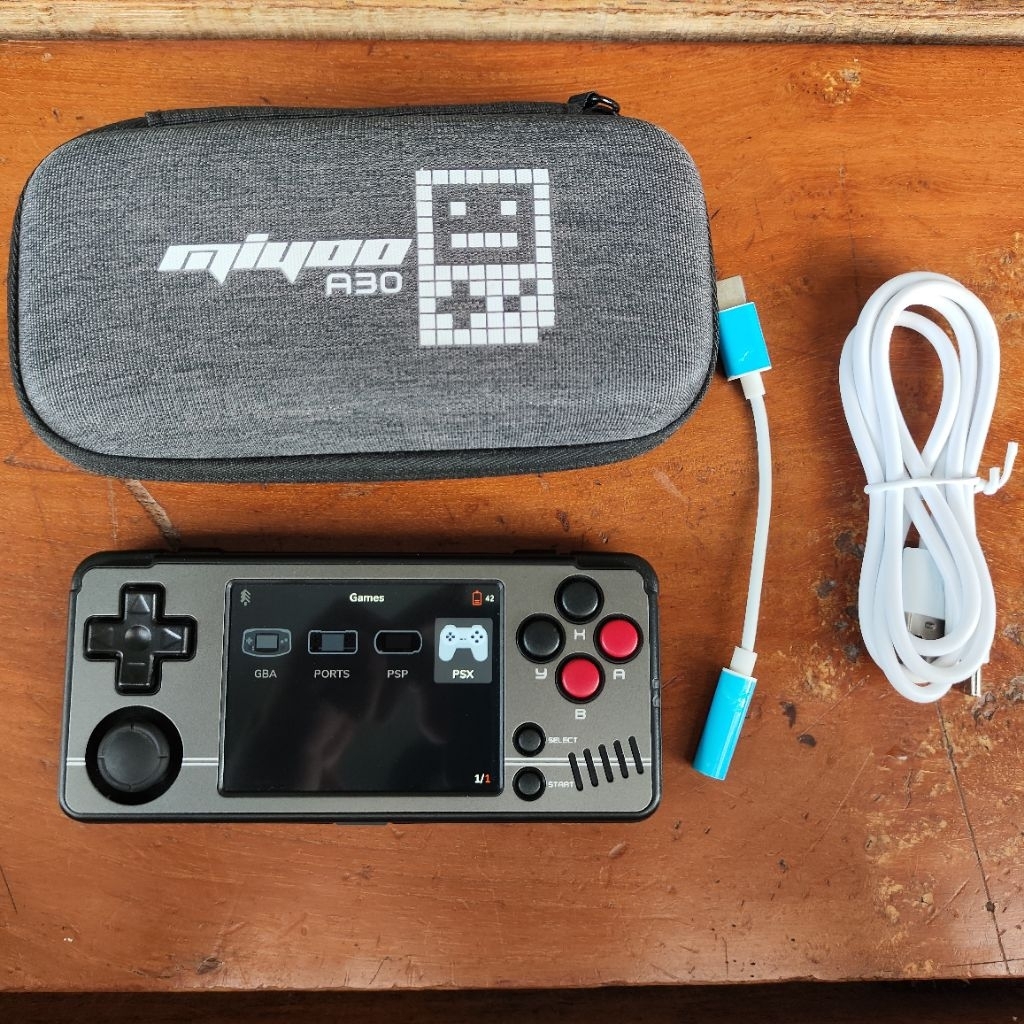 Jual Miyoo A30 Konsol Handheld Mini Portable Gaming PS1 PSX PSP GBA dll ...