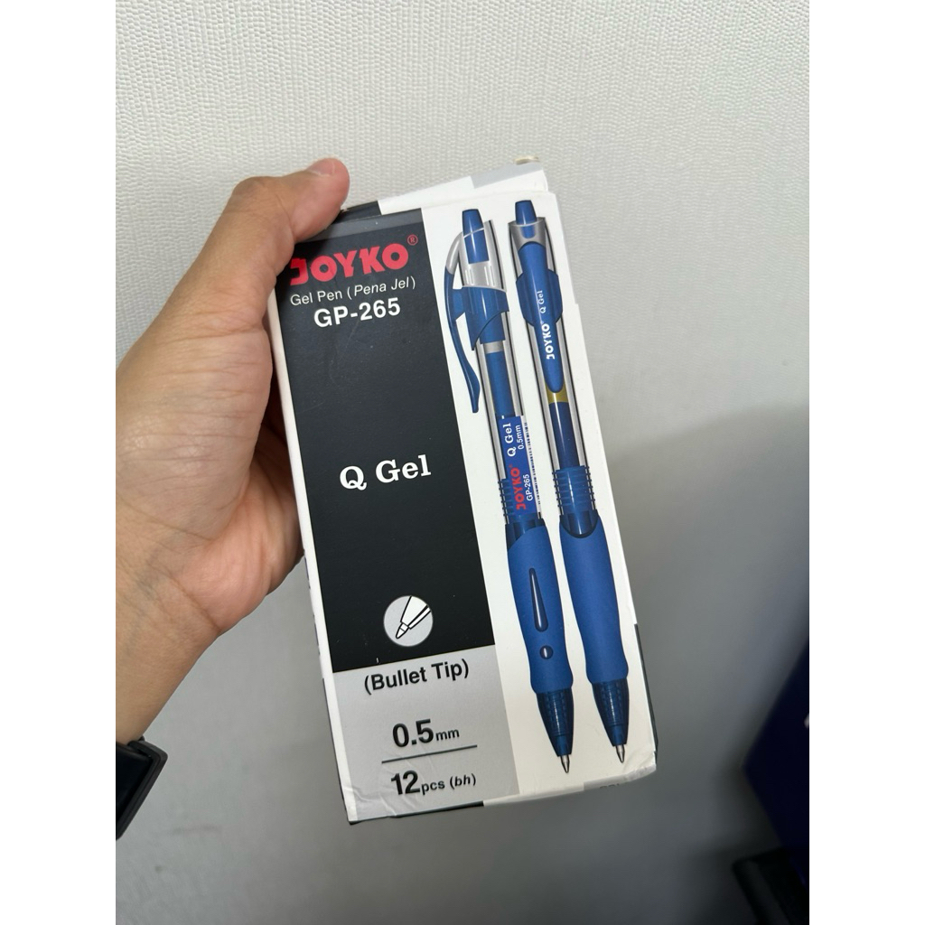 Jual Pulpen Joyko Gel Cetek Q Gel G P-265 (1pak -12pcs) Biru | Shopee Indonesia
