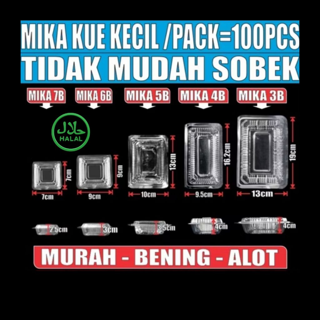 Jual mika /plastik mika/pembungkus kue /mika nasi/kemasan serbaguna ...