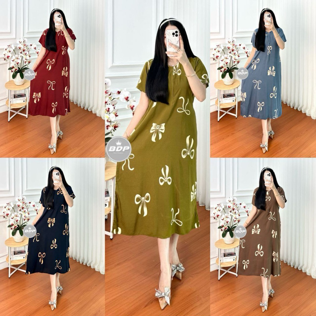Jual Daster Chibi Motif Pita Bahan Rayon Grade A Busui Resleting Depan ...