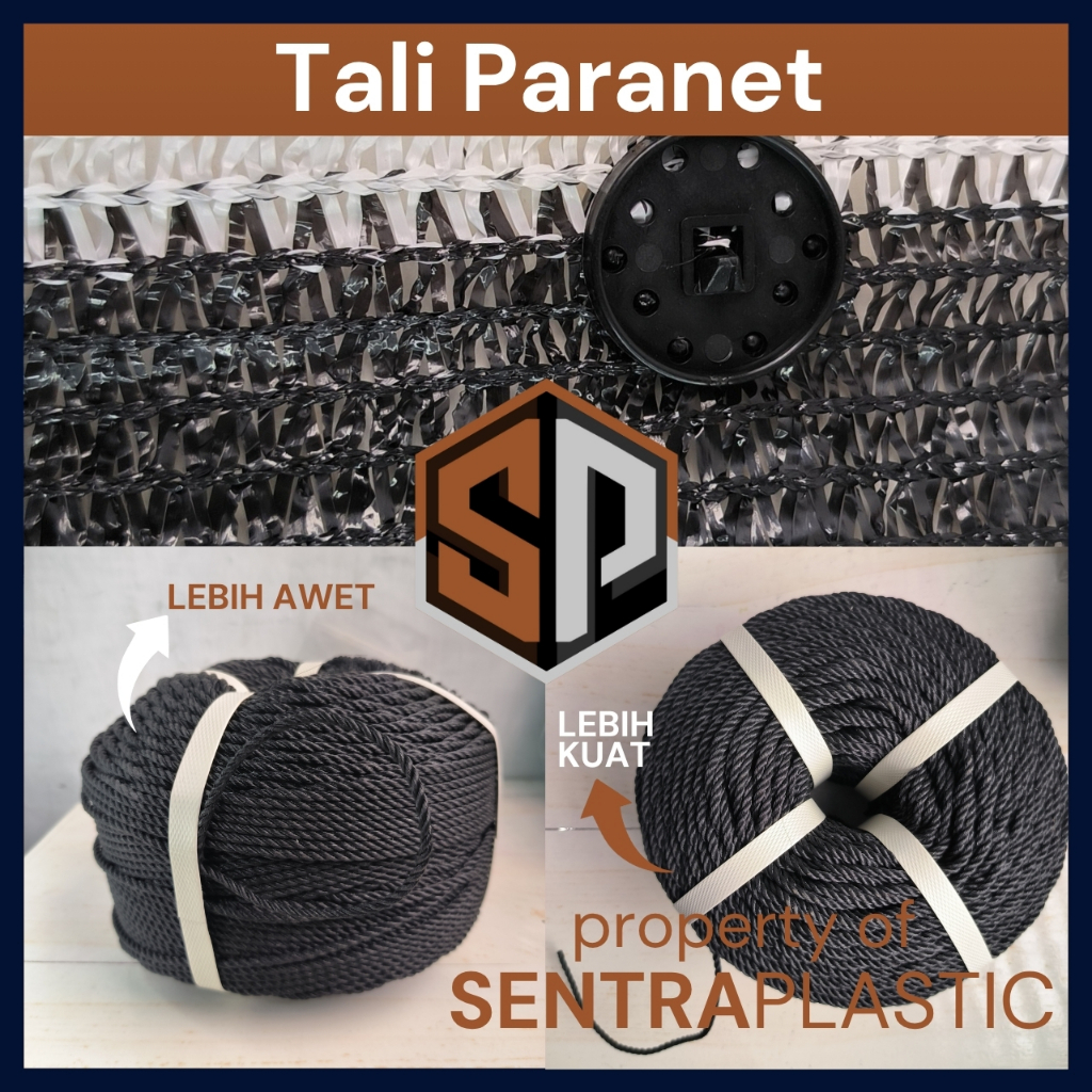 Jual TALI PARANET - TALI TAMBANG HITAM DAN TALI PENGIKAT (METERAN / PER ...