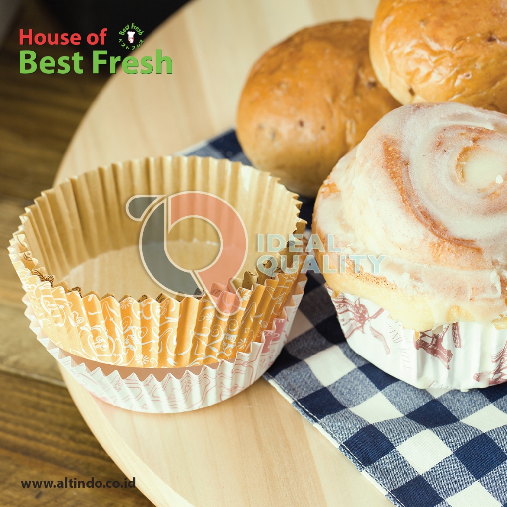 Jual Paper Cup Cake Laminasi Best Fresh / Cup Cake Kertas Roti / Cup ...