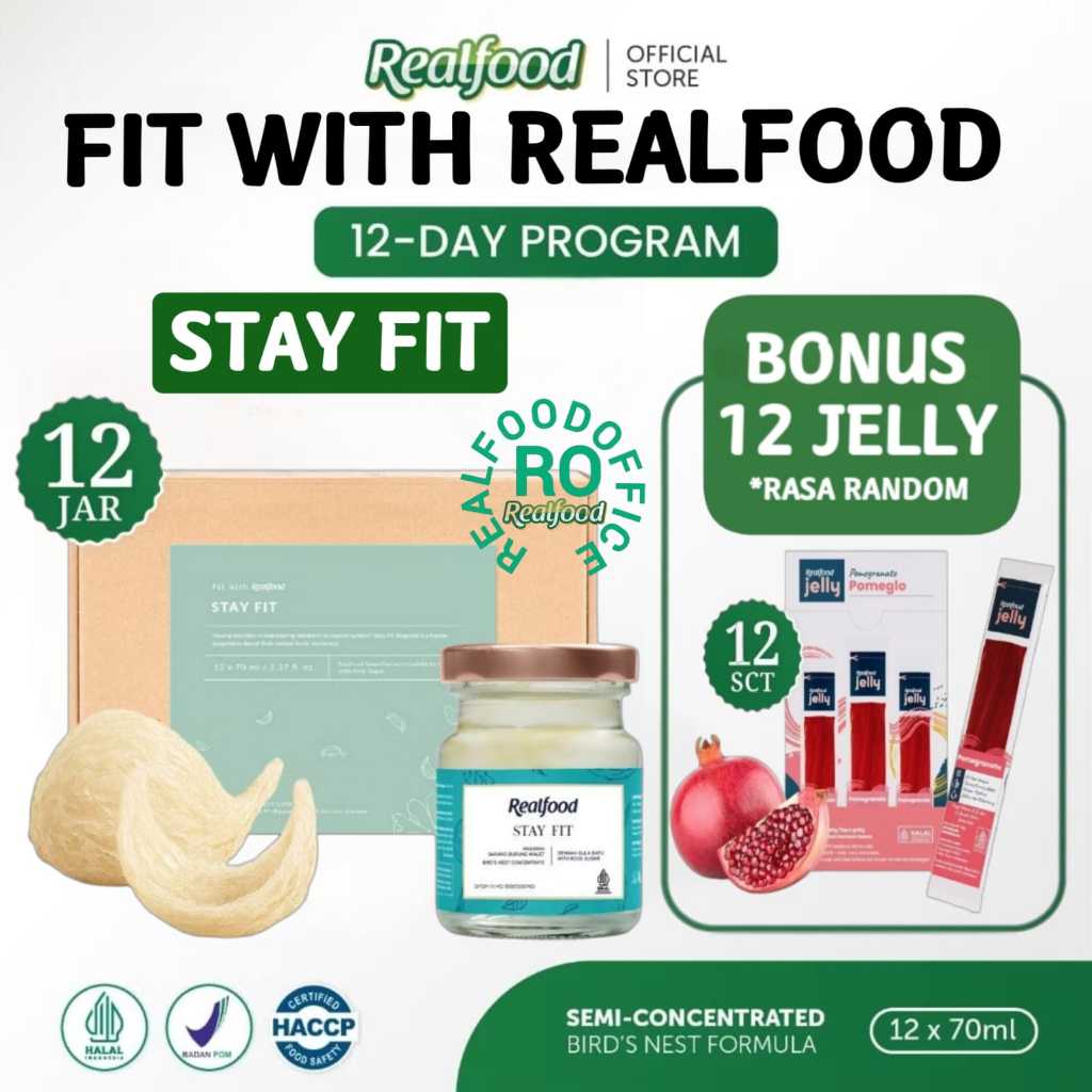 Jual Realfood Stay Fit 6 Botol & 12 Botol Bonus Jelly ( Minuman Sarang ...