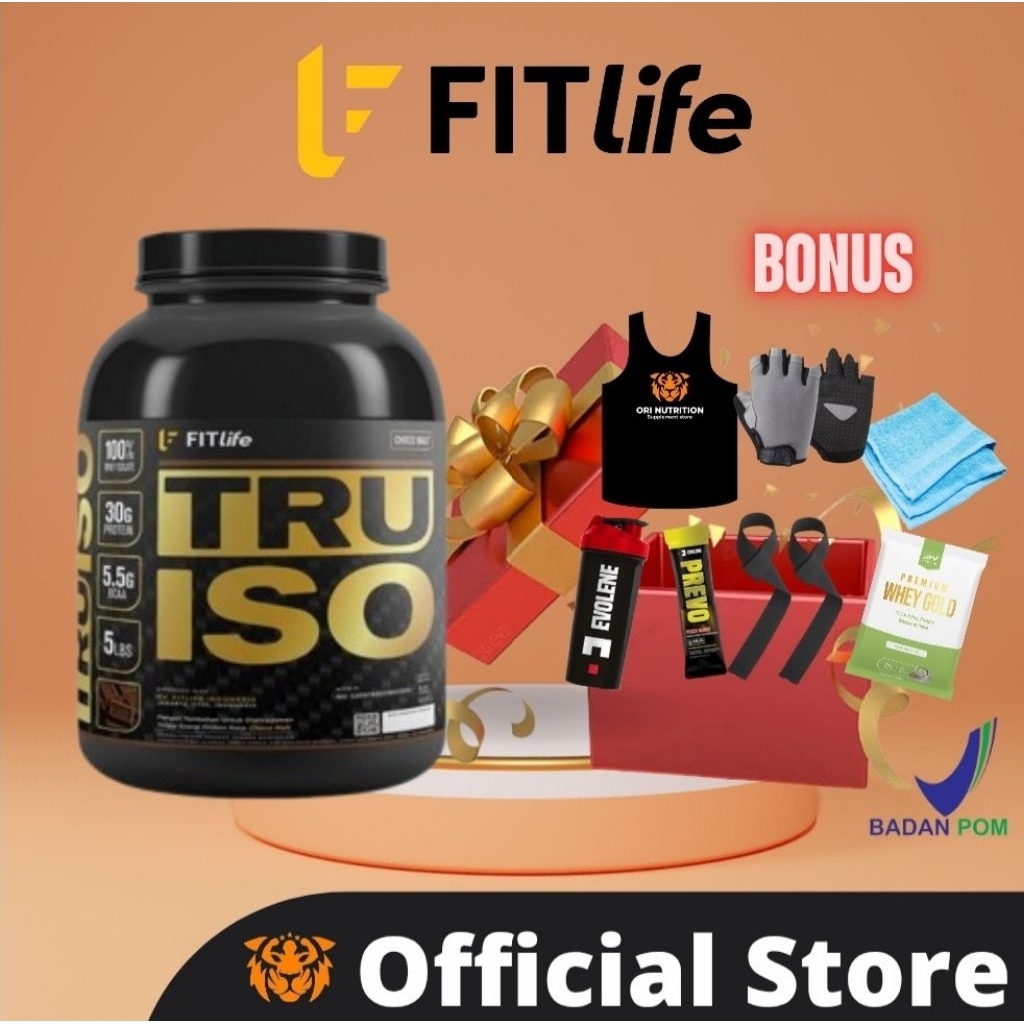 Jual FITLIFE Truiso 5lbs 2250 gram whey protein isolate tru iso 5lb ...