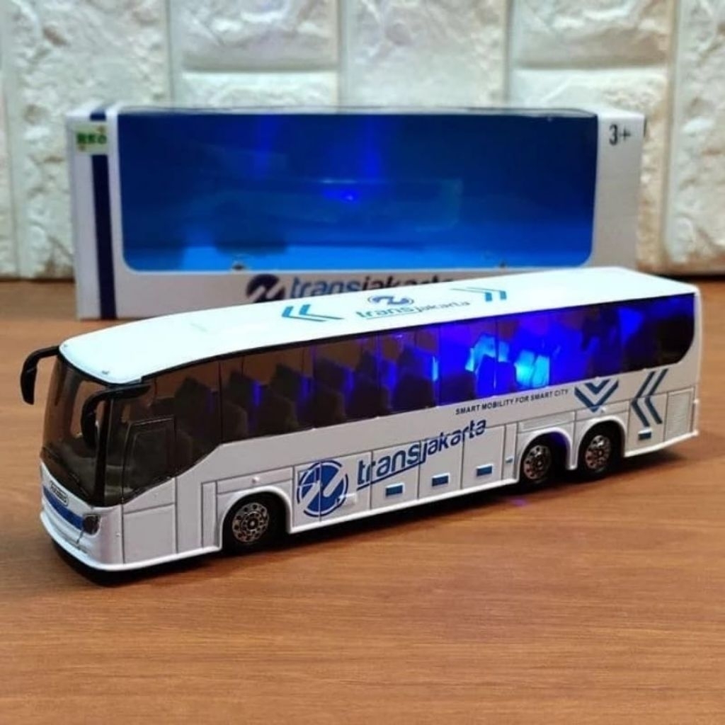 Jual DIECAST MOBIL BUSWAY TRANSJAKARTA - MINIATUR MOBILAN BUS TRANS ...