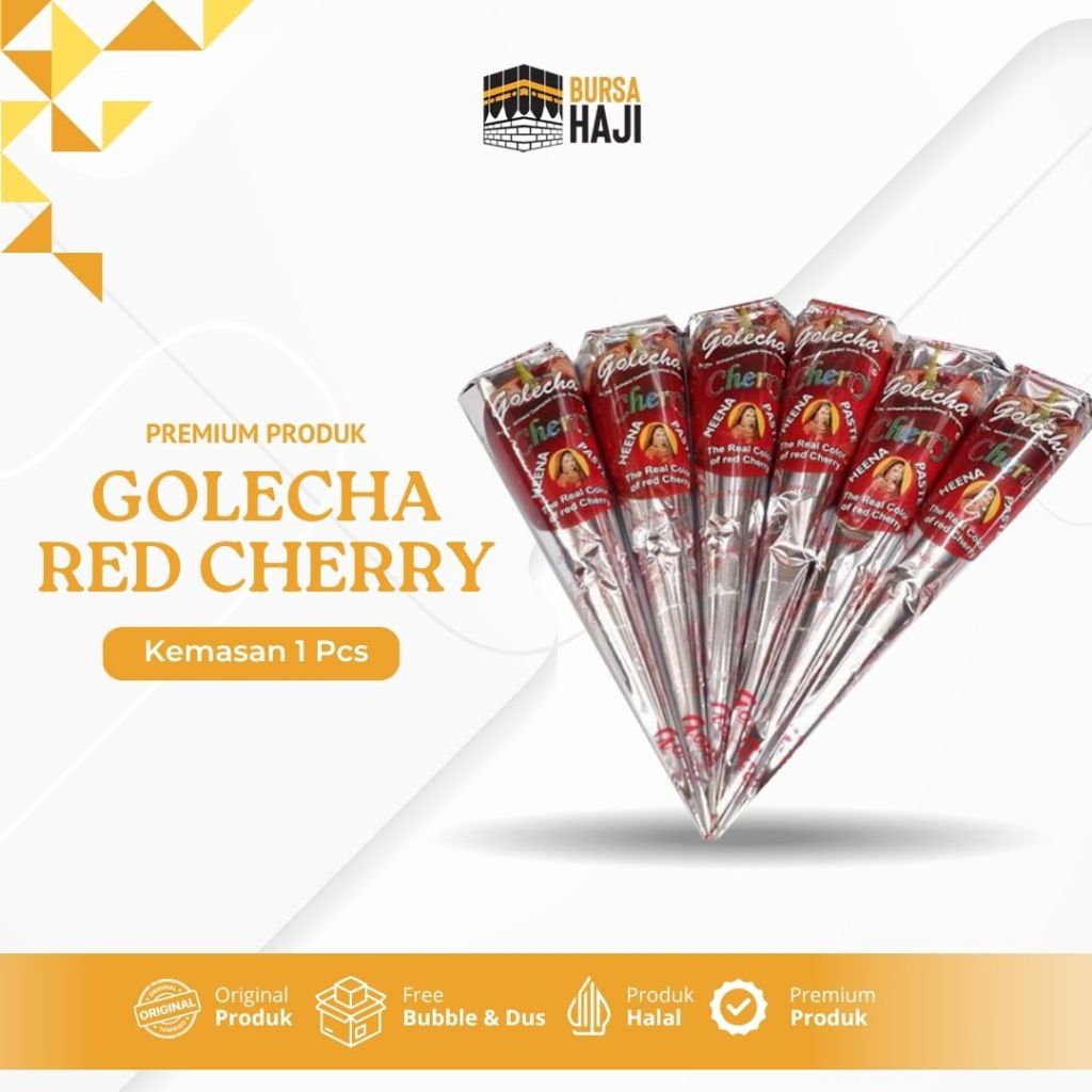 Jual Heena Henna Hena Magic Golecha Pacar Kulit Warna Maroon Red Cherry ...