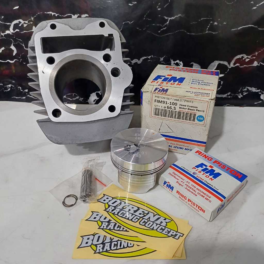 Jual PAKET BORE UP BLOK KHARISMA / KARISMA / SUPRA X 125 KPH PISTON KIT ...