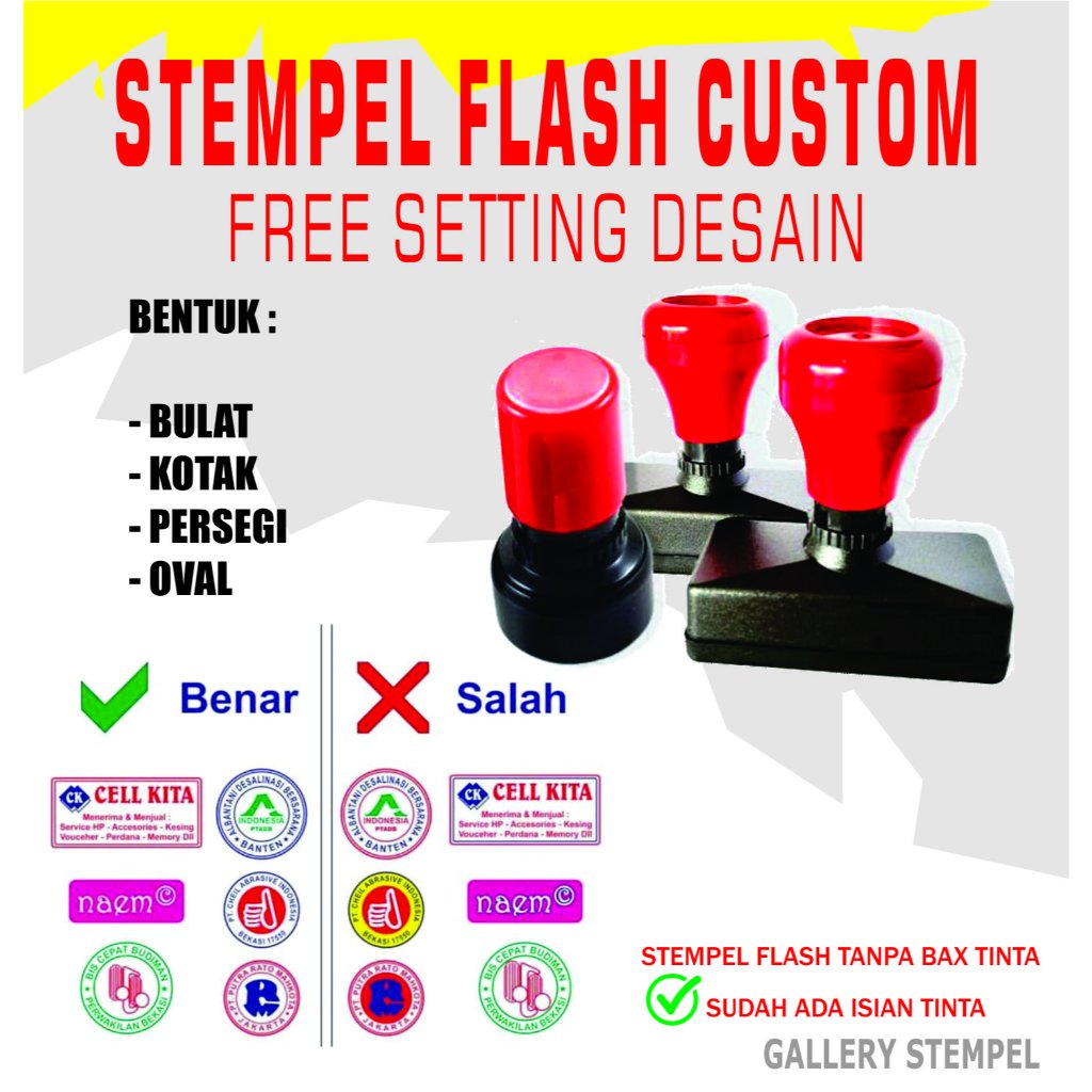 Jual *PROMO* Stempel Otomatis # Stempel Flash # Stempel Custom ...