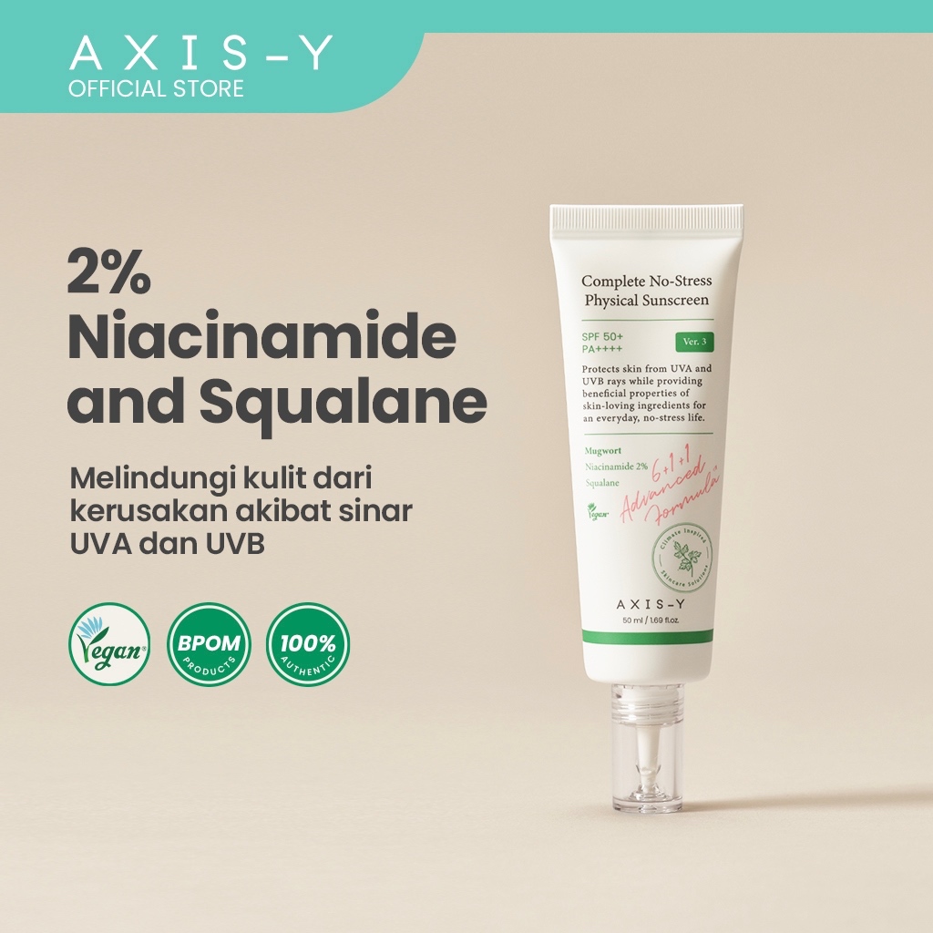 Jual AXIS-Y Complete No-Stress Physical Sunscreen Ver.3 10ml | Shopee ...