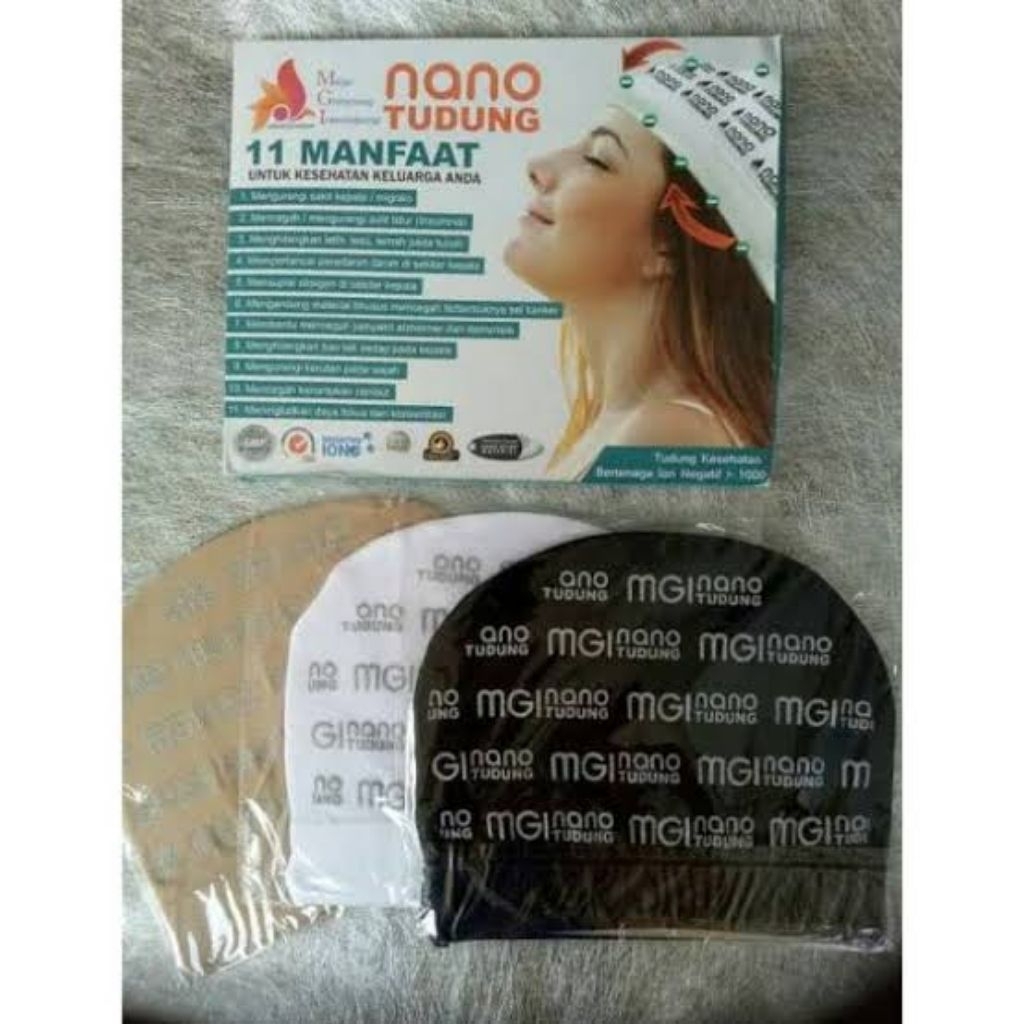 Jual MGI NANO TUDUNG KEPALA CIPUT KESEHATAN WARNA HITAM PUTIH KREM ...