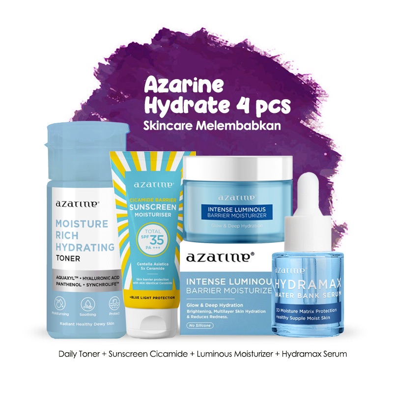 Jual Paket Azarine Series Biru 4 pcs/ 3 pcs/ 2 pcs - Skincare untuk ...