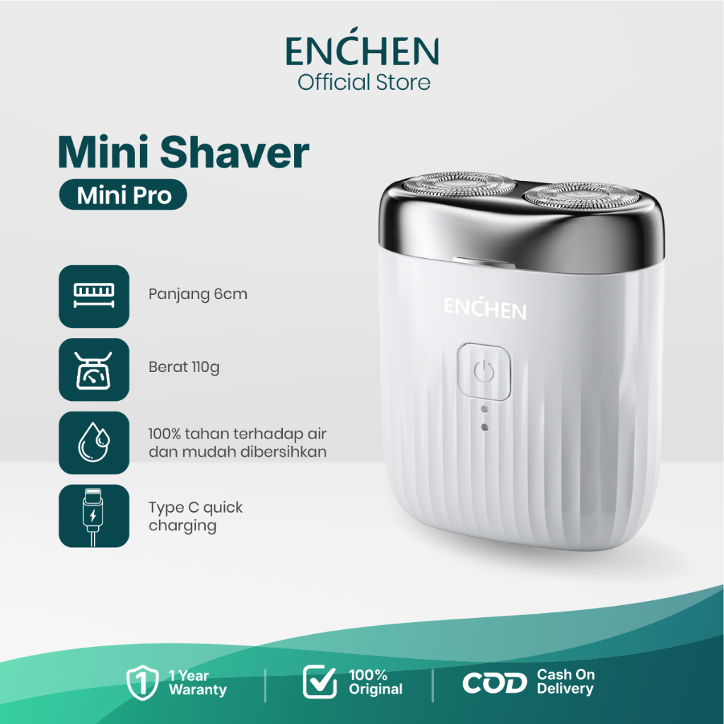 Jual ENCHEN Mini Pro Elektrik Shaver Mini Alat Cukur Jenggot Waterproof ...