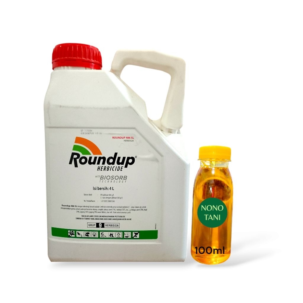 Jual herbisida roundup 486 sl 100 ml kemasan repack botol | Shopee ...
