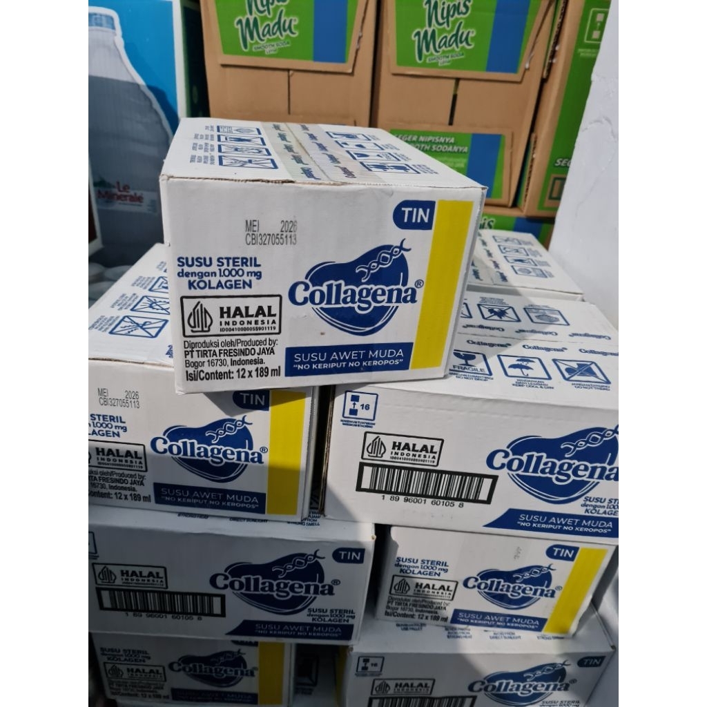 Jual collagena susu steril kolagen 189ml exp mei 2026 susu awet muda ...
