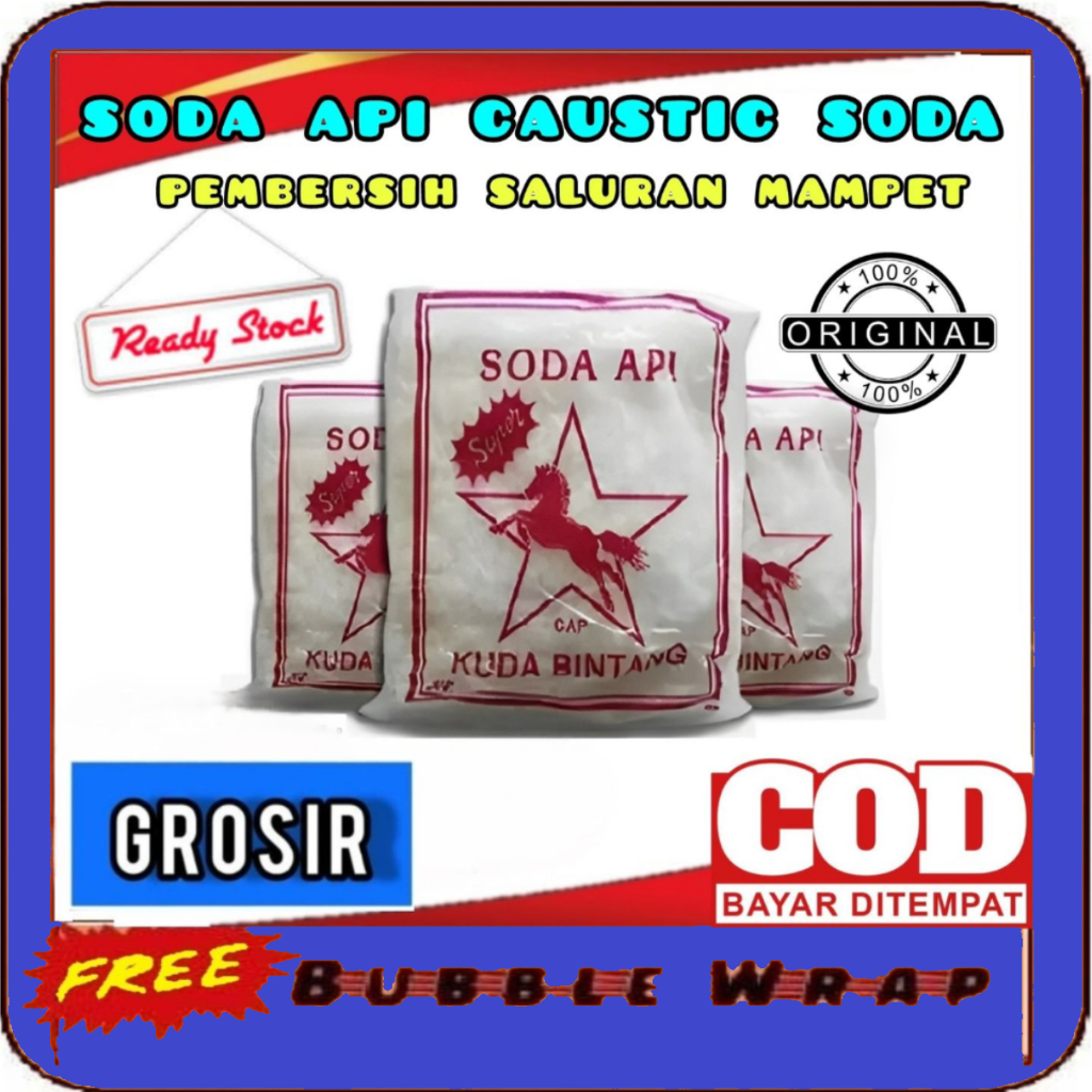Jual [GROSIR] Soda Api Cap Kuda Bintang / Obat Anti Sumbat 1/2KG Soda ...