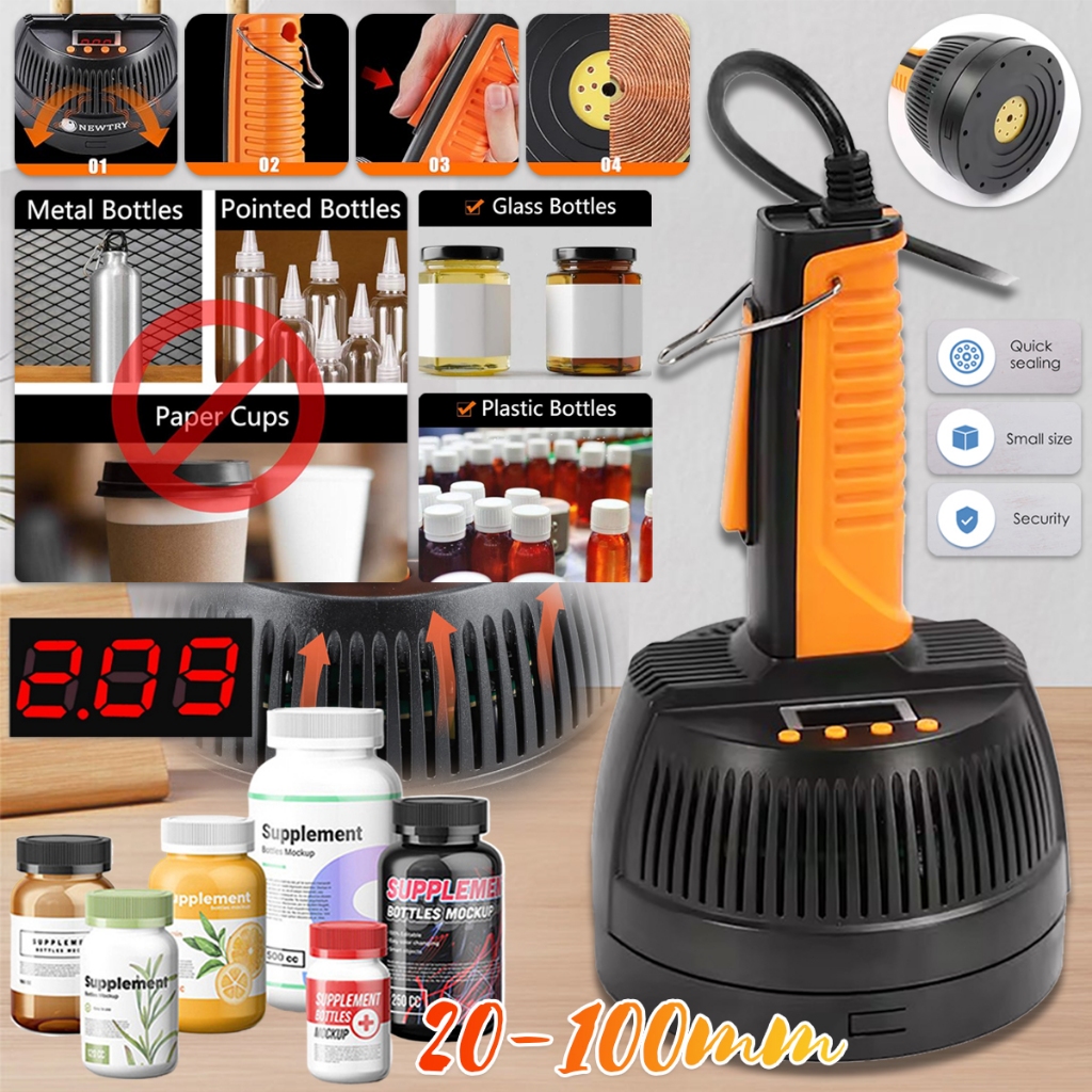 Jual 800-1200w Mesin induksi pemanas segel botol Mesin Induksi Botol ...