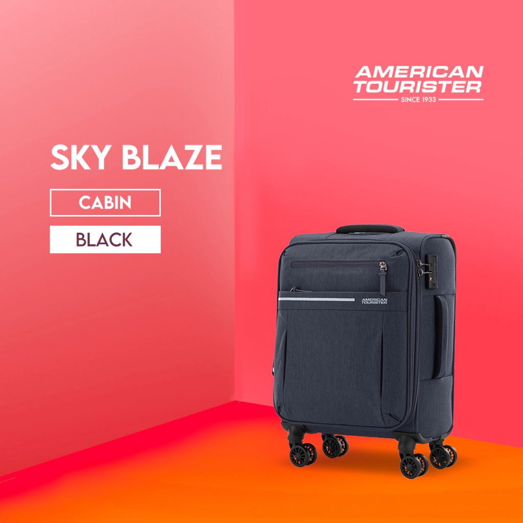 Jual American Tourister Koper Softcase Sky Blaze Cabin 20 Inch Exp TSA ...