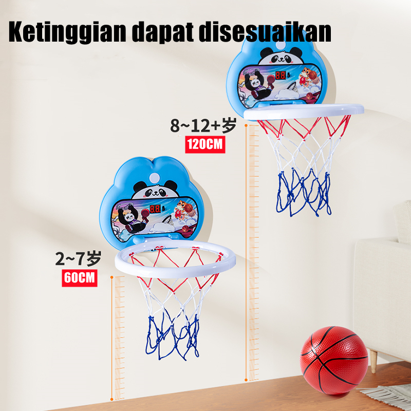Jual Mainan Papan Basket Mainan Bola Basket Untuk Anak Dengan 2 Buah ...