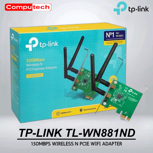 Jual TP-LINK TL-WN881ND 300Mbps WIFI Adapter N Card PCI Express Adapter ...