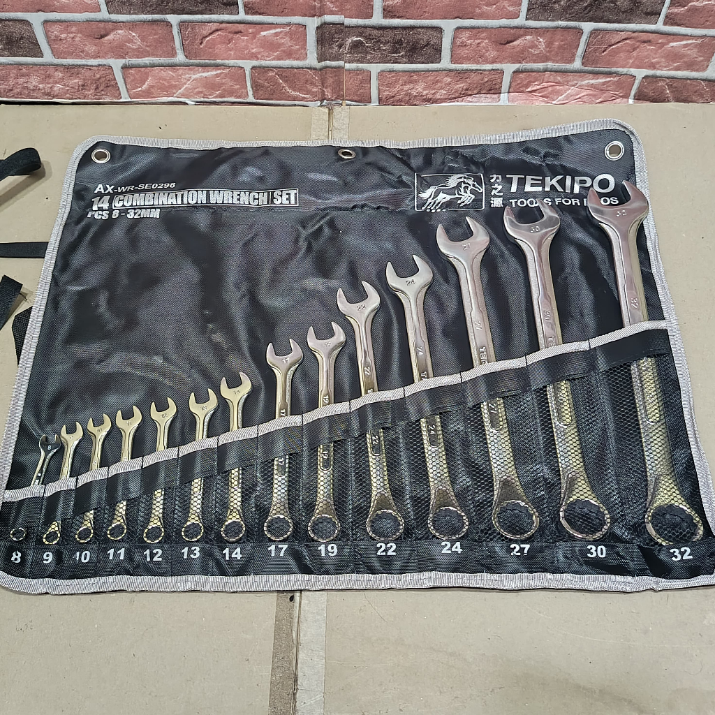 Jual Kunci Ring Pas Tekiro 14 Pcs 8-32 Mm Combination Wrench Tekiro 8 ...