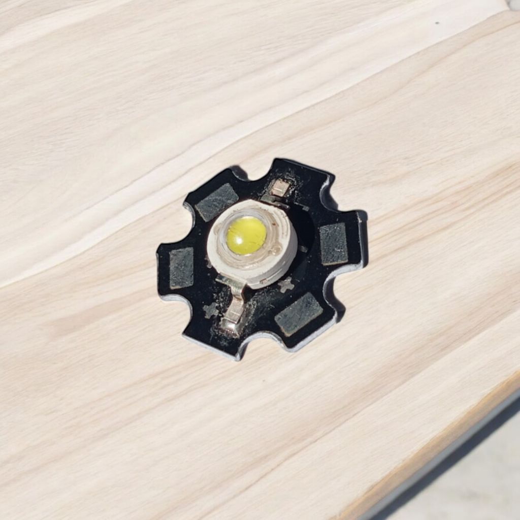 Jual LED HPL 3 Watt + Heatsink warna ICY 10000 K high quality per 1 pcs ...