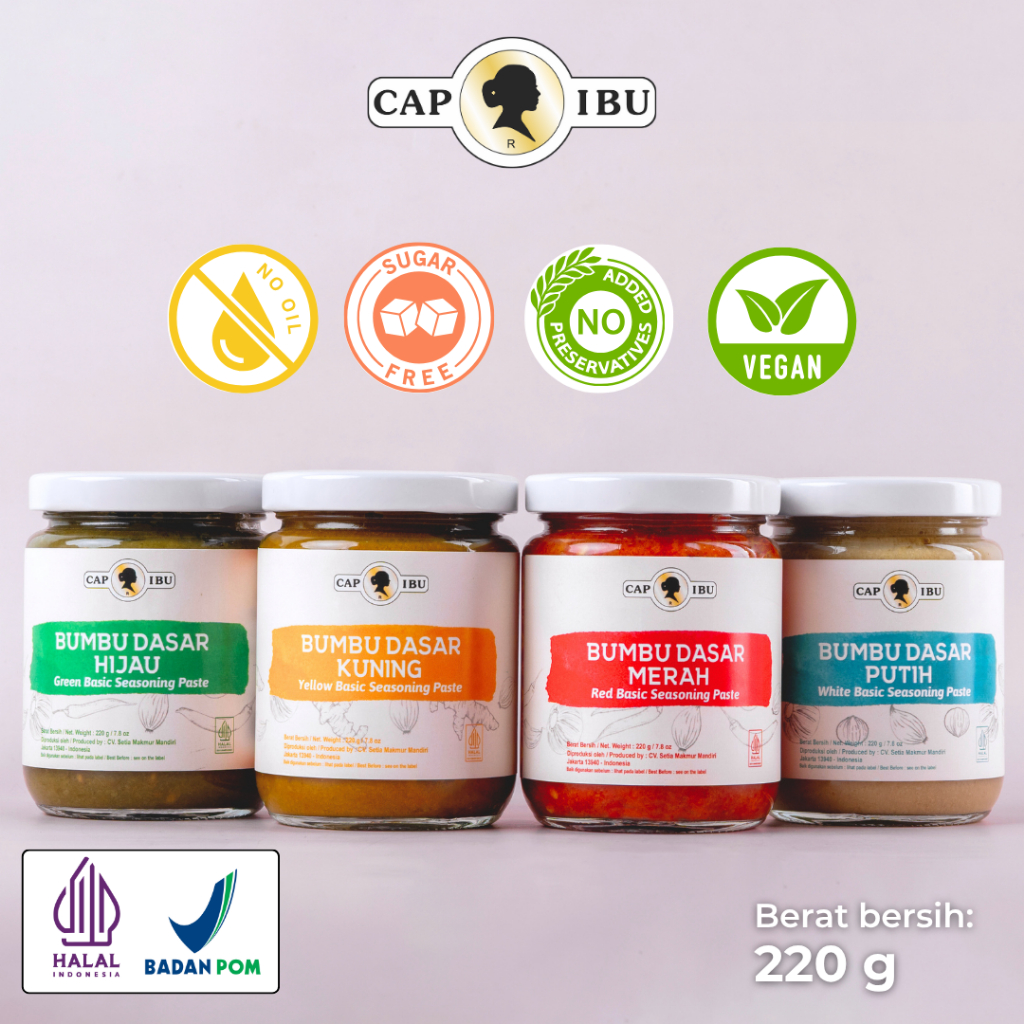 Jual CAP IBU Bumbu Dasar All Variant 220 gr | Shopee Indonesia
