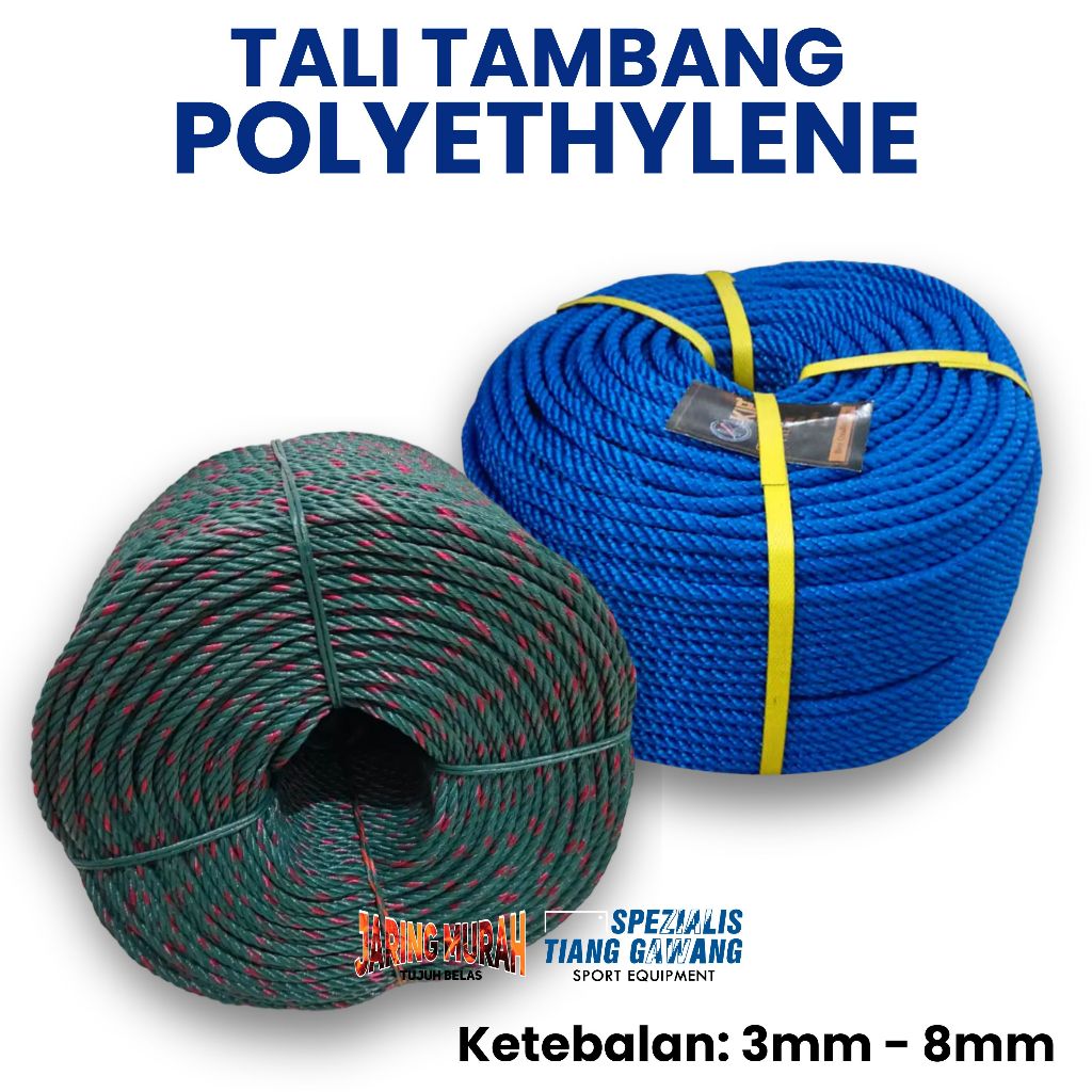 Jual Tali Tambang Polyethylene PE 3mm–8mm | Tali Kuat Tahan Air & Cuaca ...