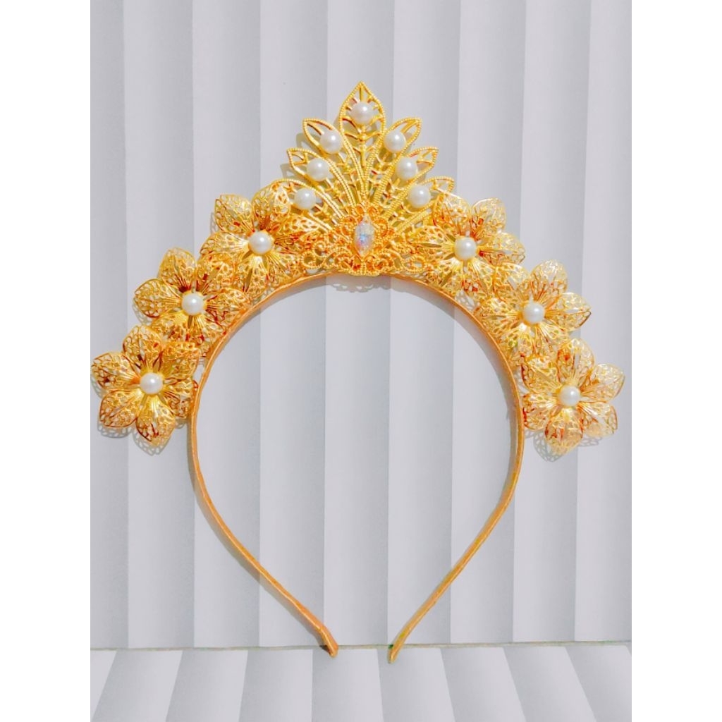 Jual No2 Bando mahkota emas adat jawa bando tari bando bali bugis bando ...
