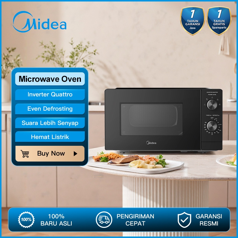 Jual Midea 20L Microwave Oven MMO20PZA-MMPFBK | Shopee Indonesia