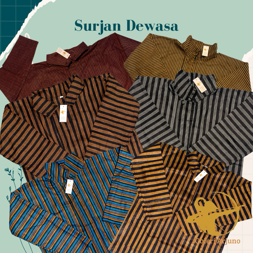 Jual 9.9 BAJU SURJAN LURIK JAWA PRIA DEWASA // LURIK KLATEN // BAJU ...